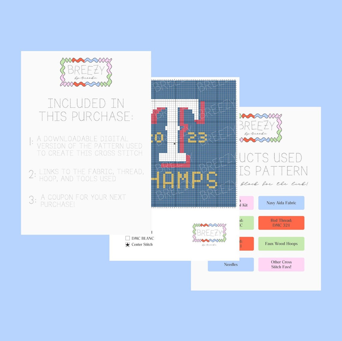 Texas Rangers 2023 World Series Champions Cross Stitch Pattern (digital ...