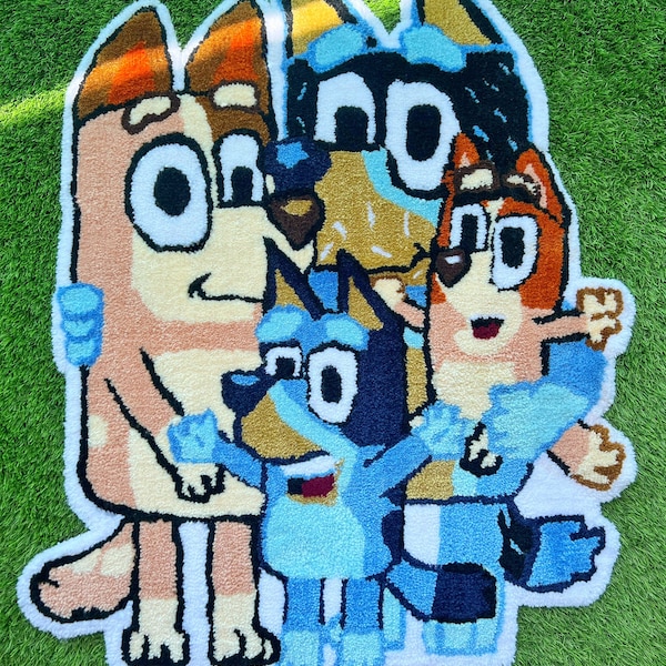 Bluey watermelon rug - Etsy Portugal
