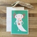 Axolotl's Dream, Greeting Cards, Axolotl Illustrations, Handmade Cards ...
