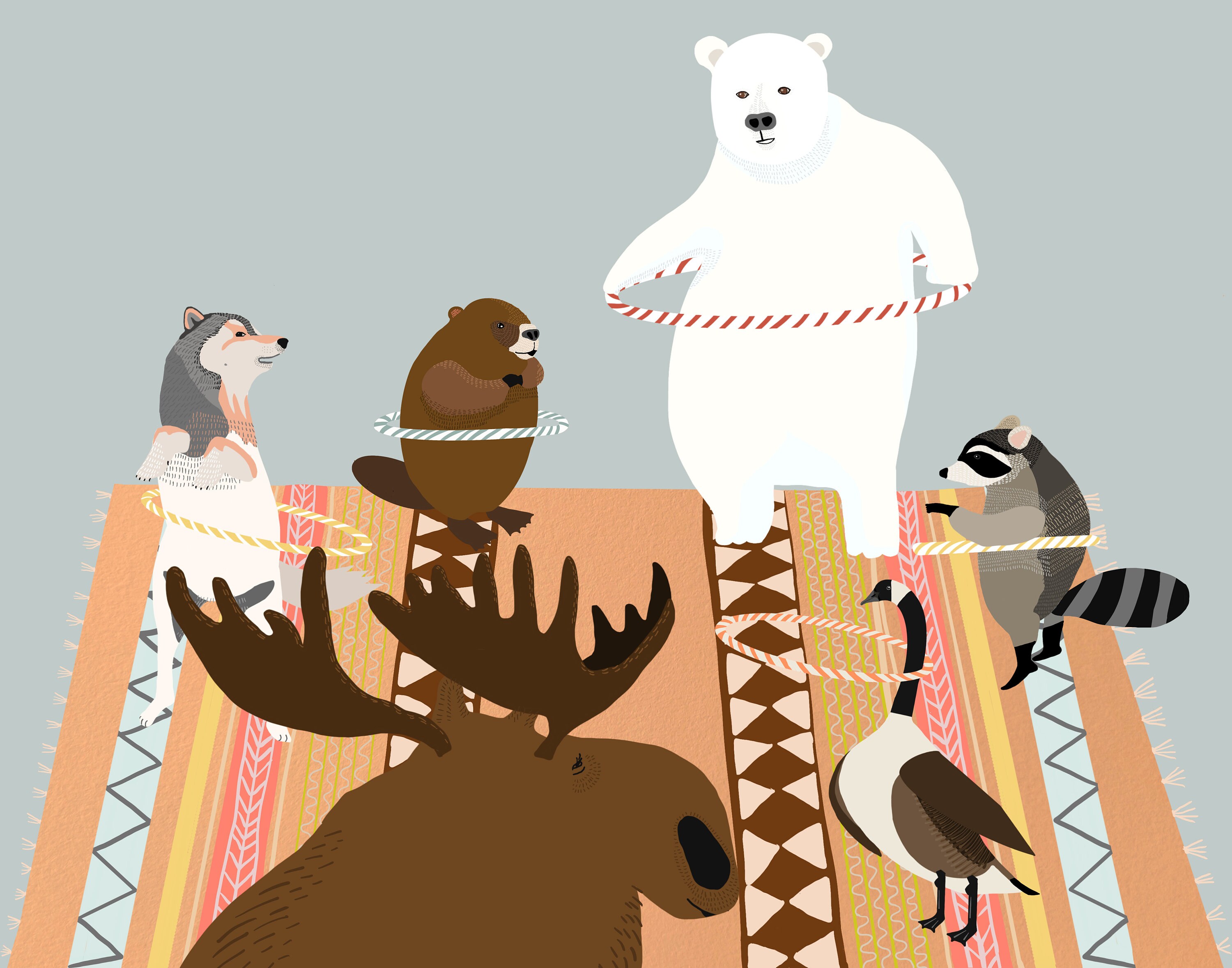 Canadian Animals, Animal Illustration, Wildlife, Wall Art, Fun ...