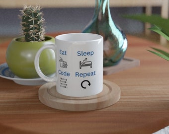 Eat Sleep Code Repeat Svg - Etsy