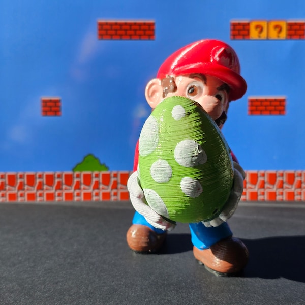 3d Printed Mario Egg - Etsy