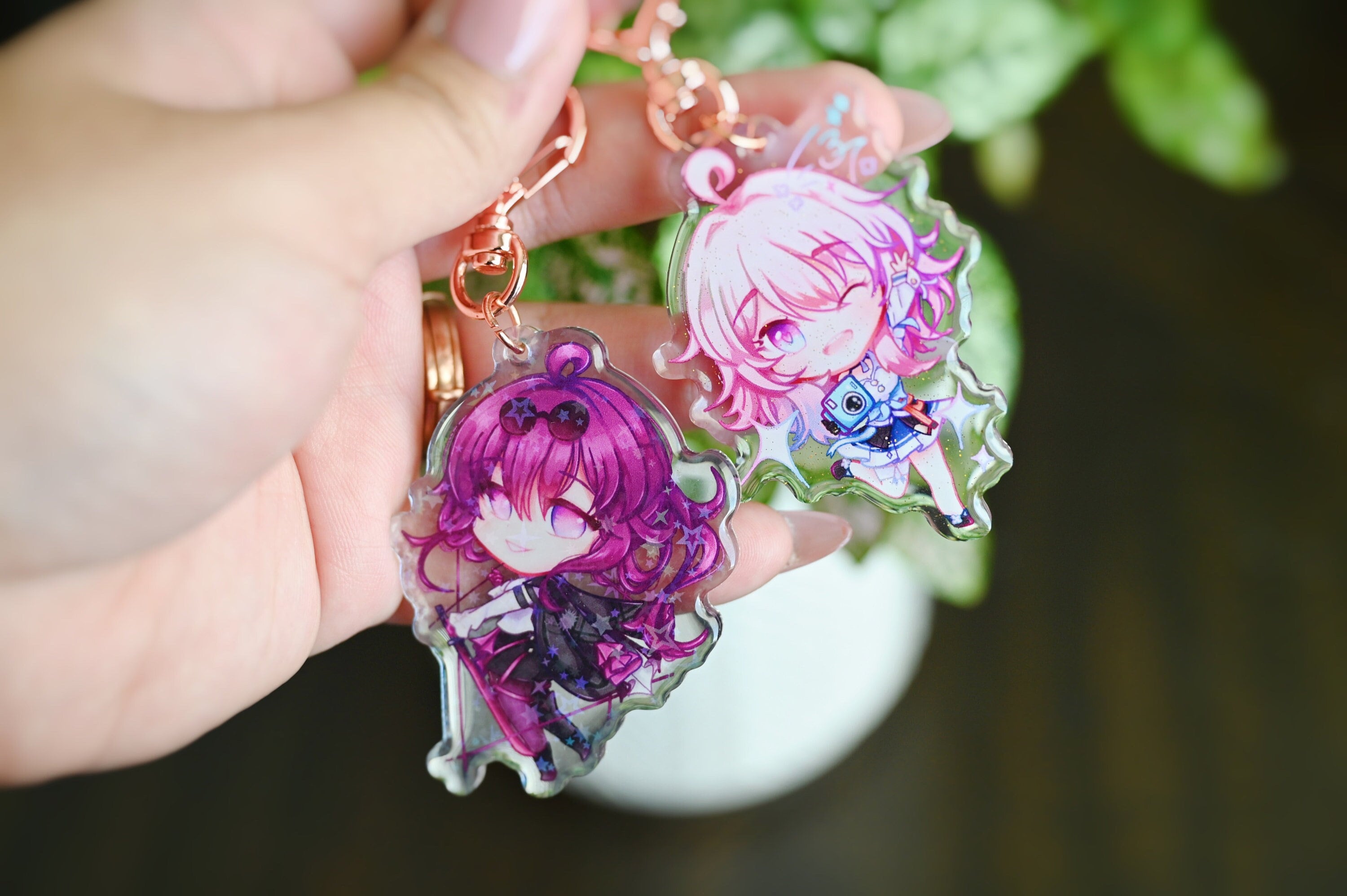 HSR Honkai Star Rail Acrylic Glitter/holographic Charms - Etsy