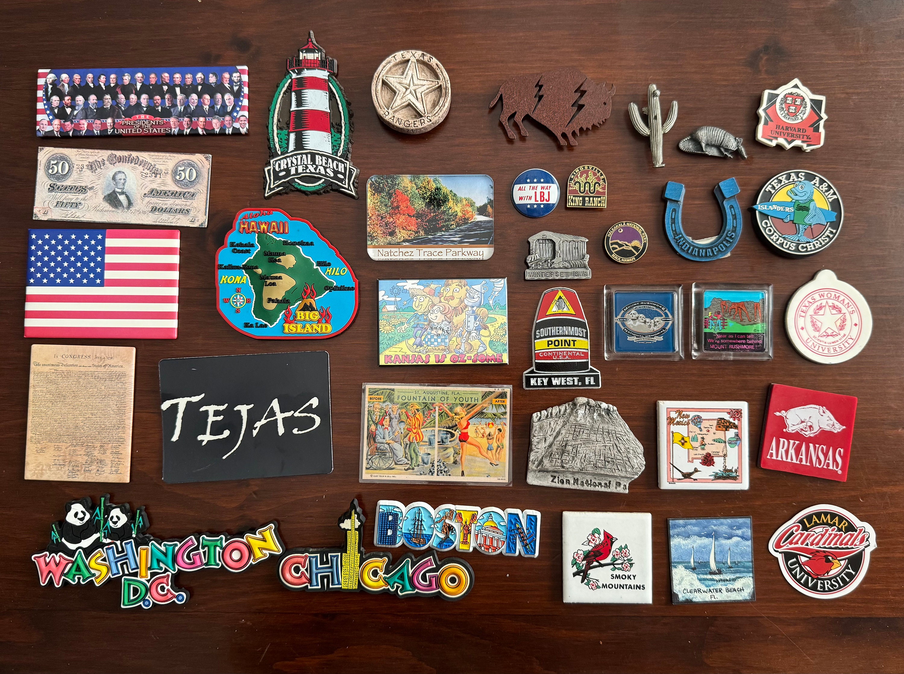 Vintage International and USA Souvenir Travel Refrigerator Magnets ...