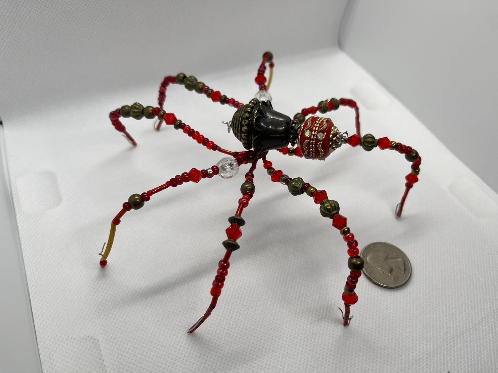 Mystic Spider red & Copper - Etsy