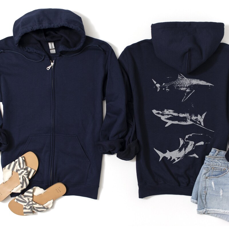 Shark Hoodies - Etsy
