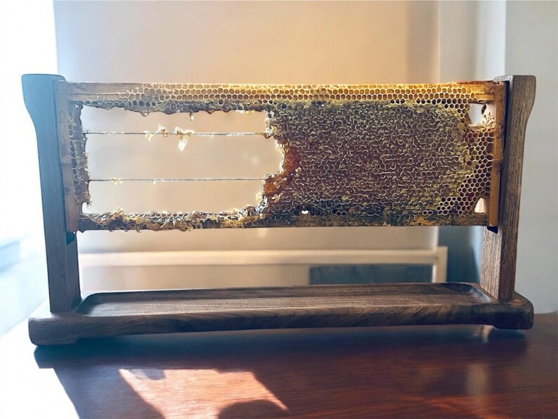 A Elegant Wooden Honeycomb Display Stand - Etsy