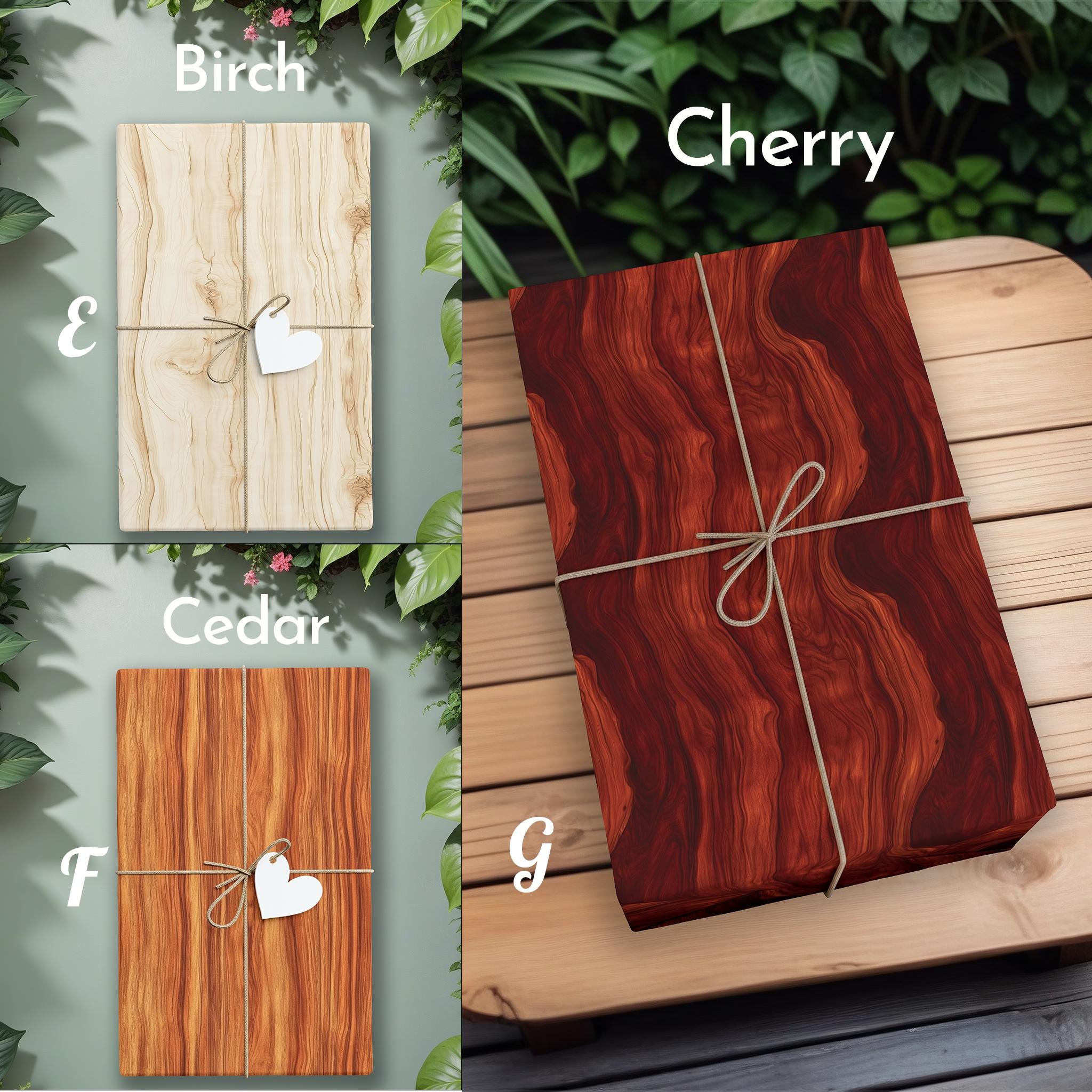 70s Wrapping Paper Wood Grain 70s Wood Gift Wrap Funky Wrapping Paper ...