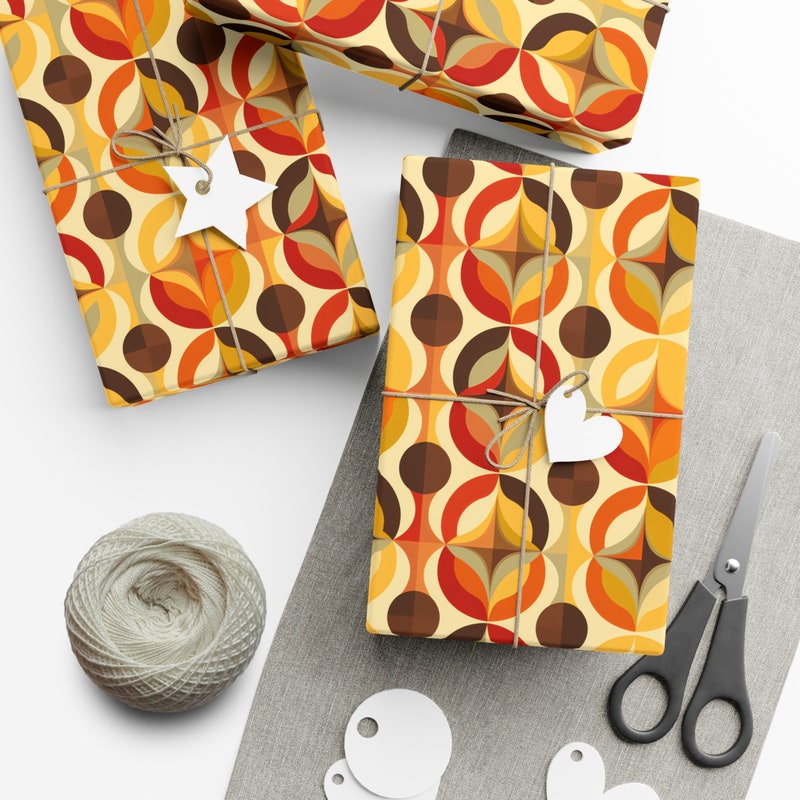 Retro Wrapping Paper - Etsy