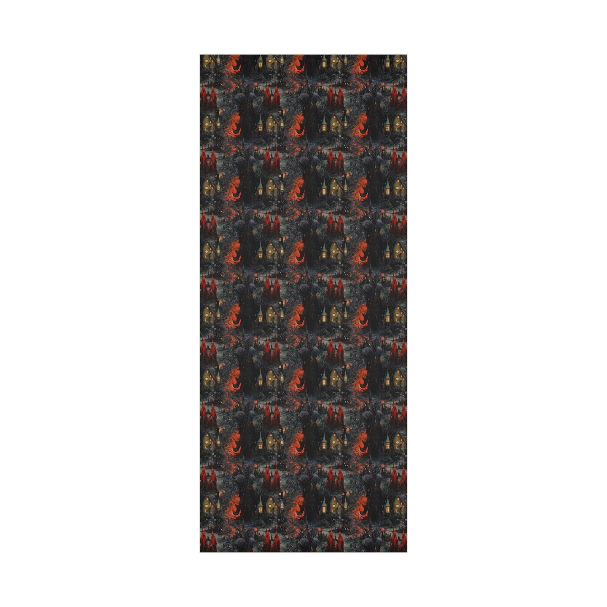 Creepy Wrapping Paper Goth Wrapping Paper Spooky Wrapping Paper Witch ...