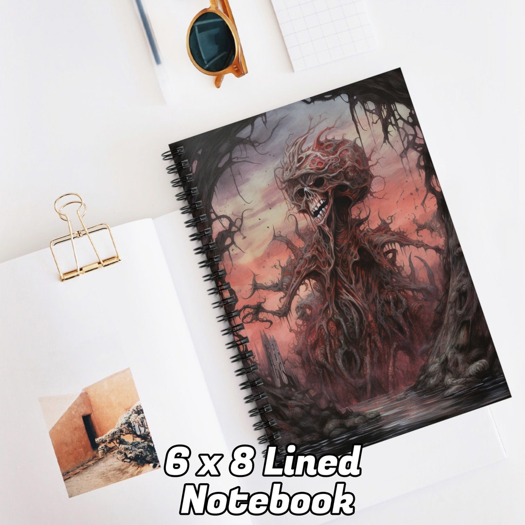 6x8 Notebook Horror Notebook Creepy Notebook Monster Notebook Goth ...