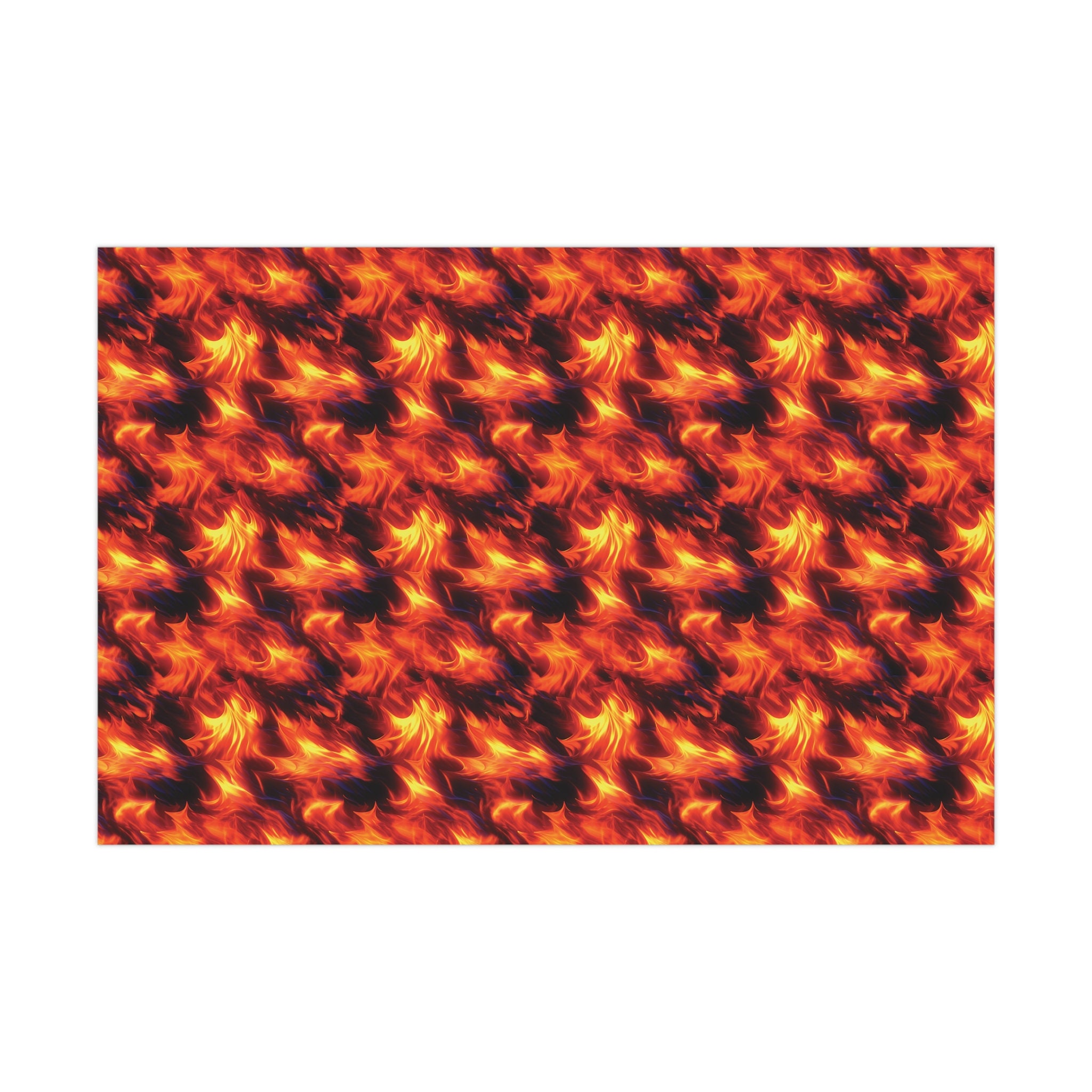 Flickering Flame Sustainable Wrapping Paper Fire Eternal - Etsy