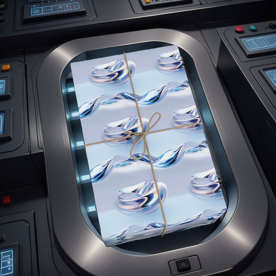 Cyber Y2K Donut Wrapping Paper, Y2K Futurism, Y2K Decorations, Y2K ...