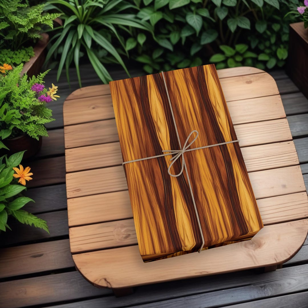 70s Wood Grain Wrapping Paper 70s Wood Gift Wrap Funky Wrapping Paper ...