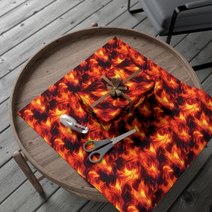Flickering Flame Sustainable Wrapping Paper, Fire, Eternal Flame, Fun ...