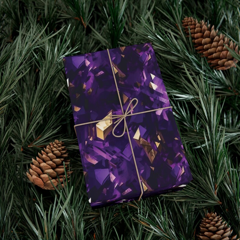 Amethyst Sustainable Wrapping Paper, Luxe Gift Wrap, Got Wrapping Paper ...