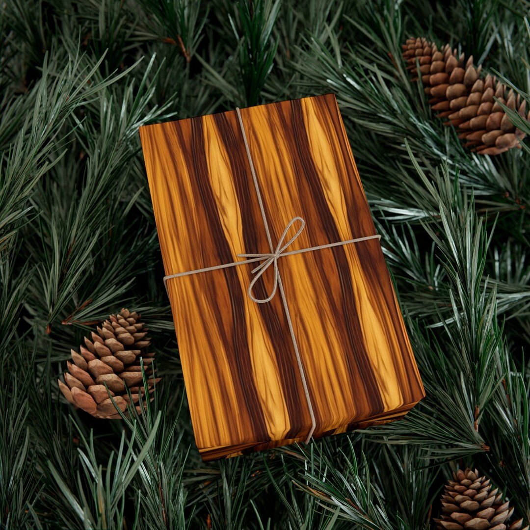 70s Wood Grain Wrapping Paper 70s Wood Gift Wrap Funky Wrapping Paper Groovy Wrapping Paper ...