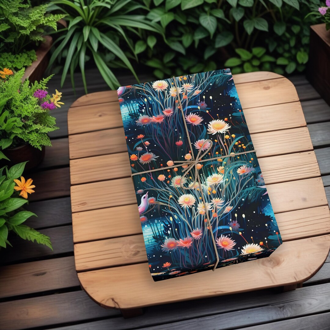 Cottagecore Deco Wrapping Paper Rolls, Nature Gift Wrap, Nature ...