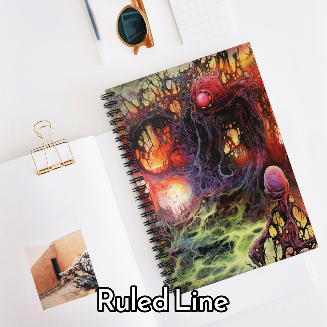 Horror Notebook Creepy Notebook Monster Notebook Goth Notebook - Etsy