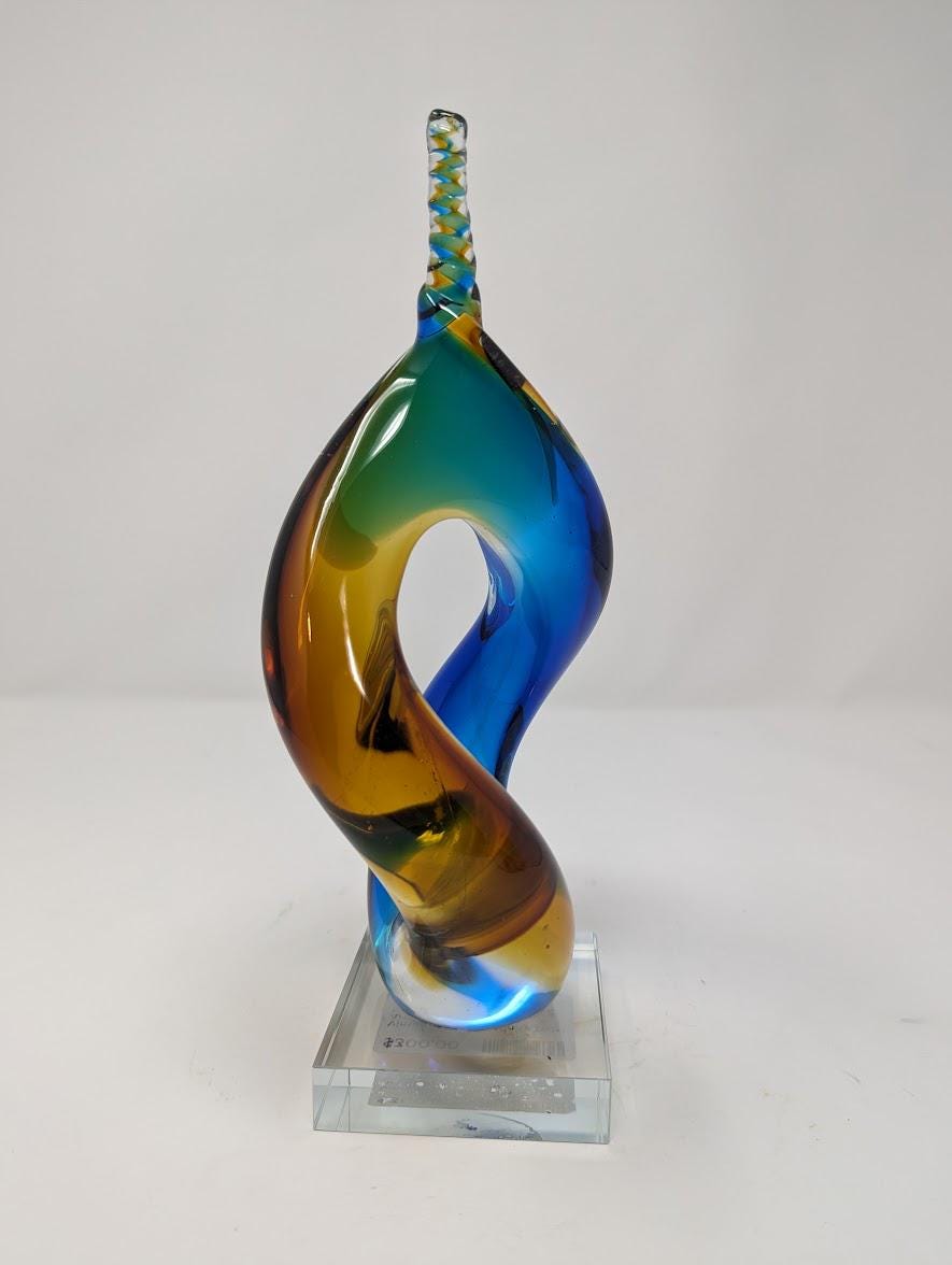 1970s Murano Infinity Art Glass Sculpture - Etsy