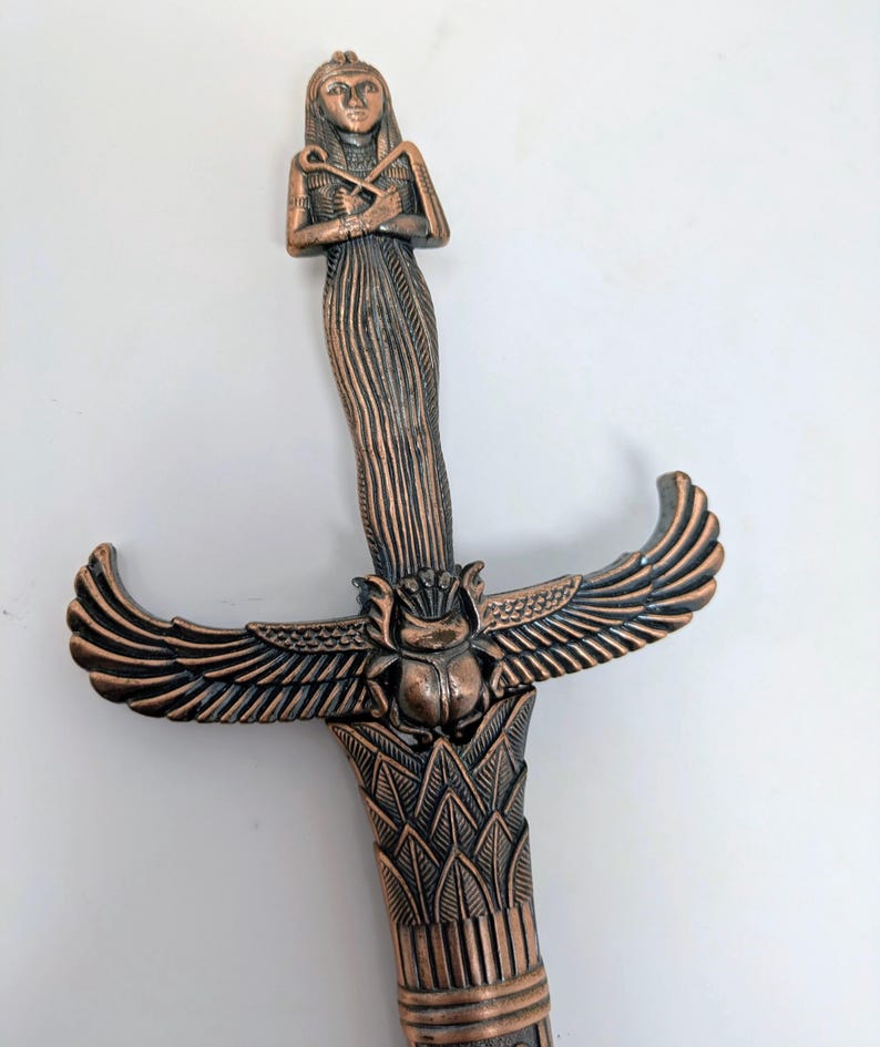 Vintage Egyptian Cleopatra Copper-tone Ceremonial Dagger - Etsy