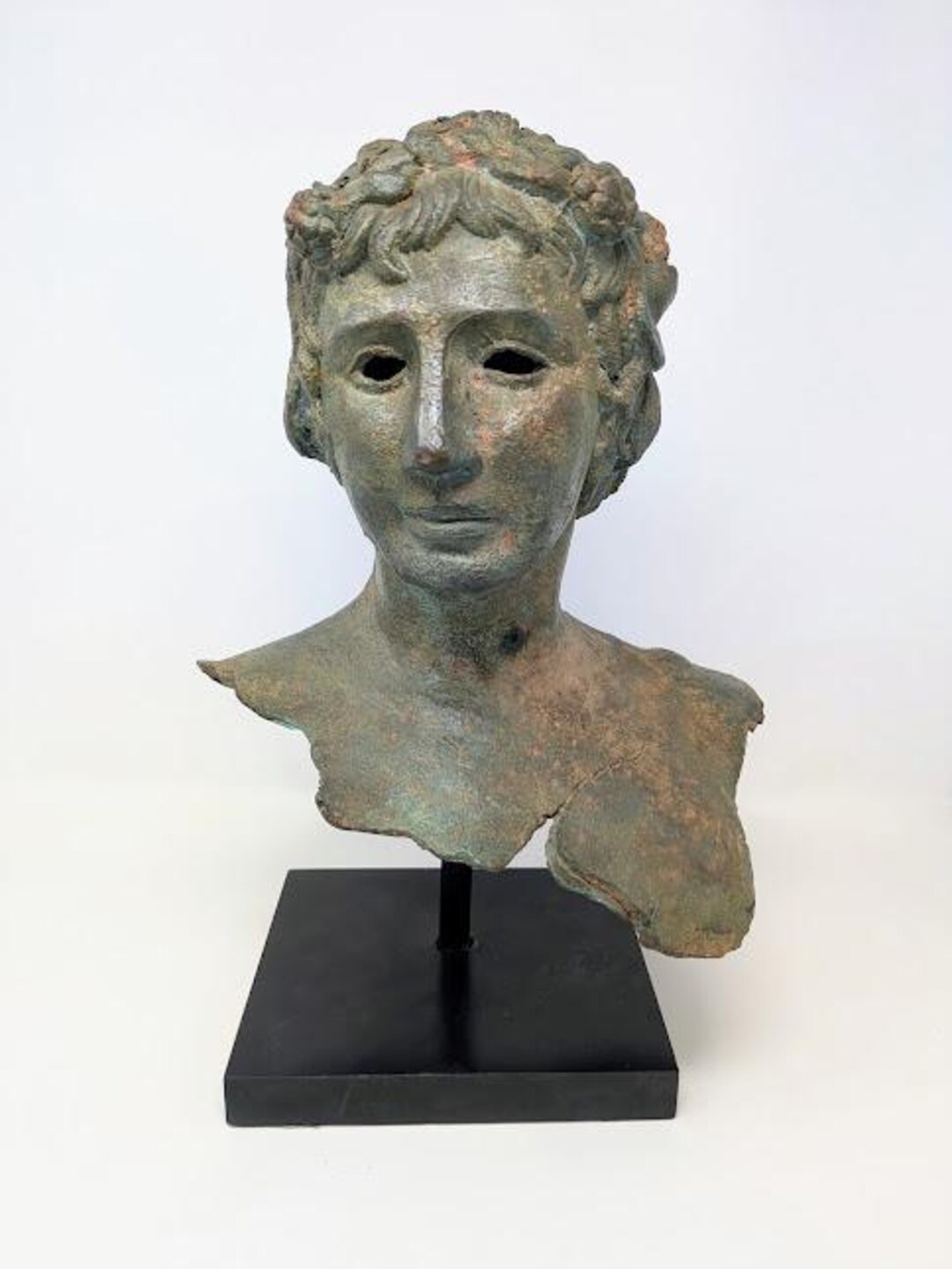 19th Century Greco-roman Bronze Bust: Bacchus/dionysus - Etsy