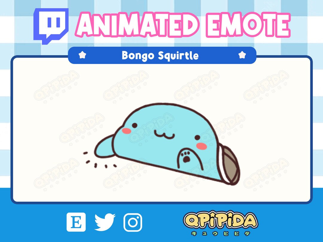 Animated Squirtle Bongo Emote for Twitch/discord (GIF) - Etsy Canada
