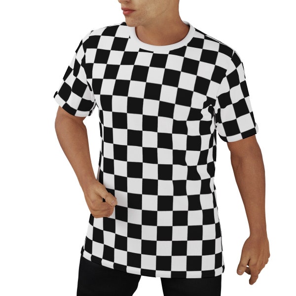 Checker Pattern T Shirt - Etsy