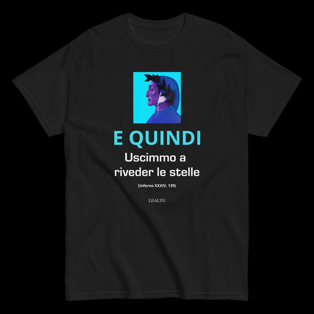 T-shirt DANTE ALIGHIERI - INFERNO Navy Edition - Etsy
