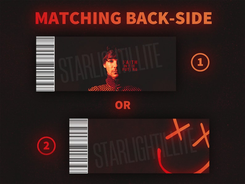 Custom FITF Tour Printable Ticket Louis Tomlinson Faith in - Etsy