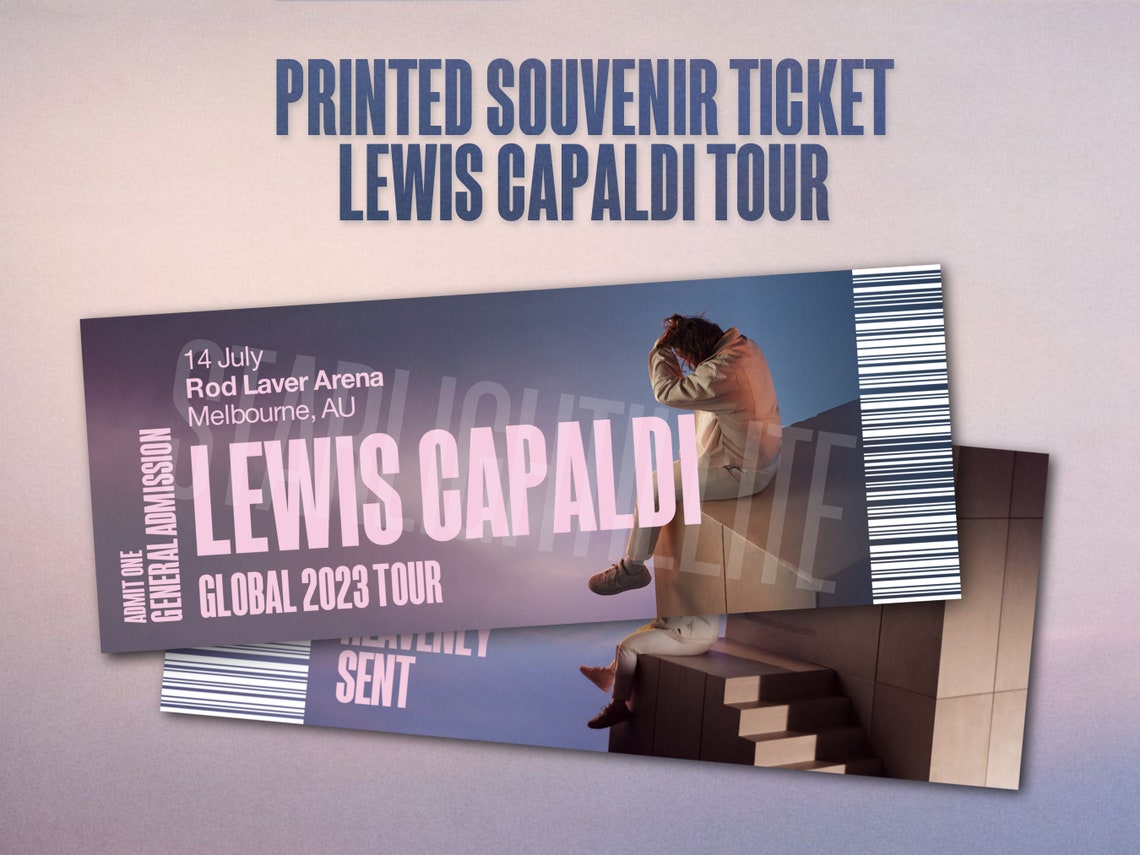 Custom Lewis Capaldi Tour Printable Ticket Broken by Desire - Etsy