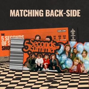 Custom the 5SOS Show Tour Printable Ticket - the 5 Seconds of Summer ...