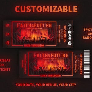 Custom FITF Tour Printable Ticket - Louis Tomlinson Faith in the Future ...