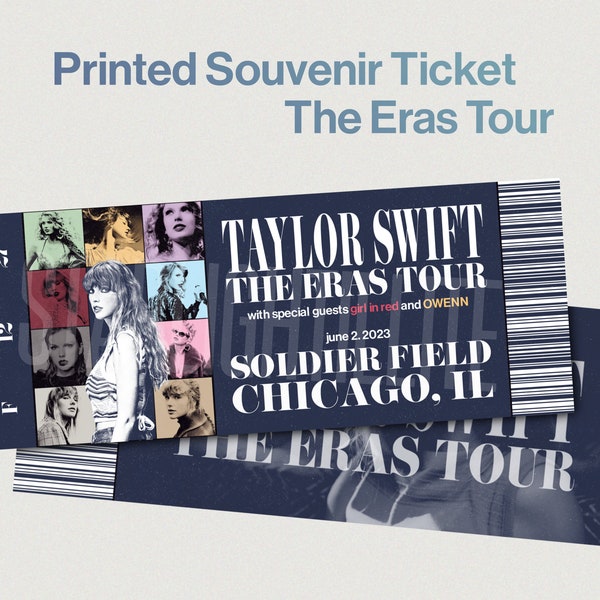 The Eras Tour Printable Tickets - Etsy
