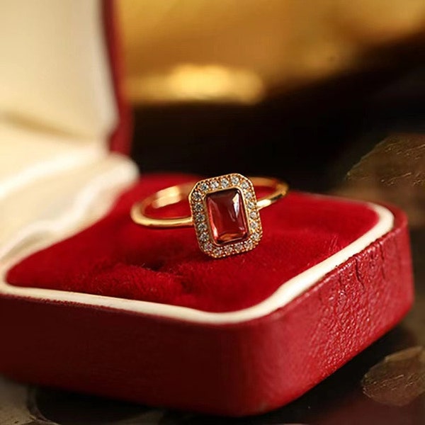 Antique Ruby Eternity Ring - Etsy