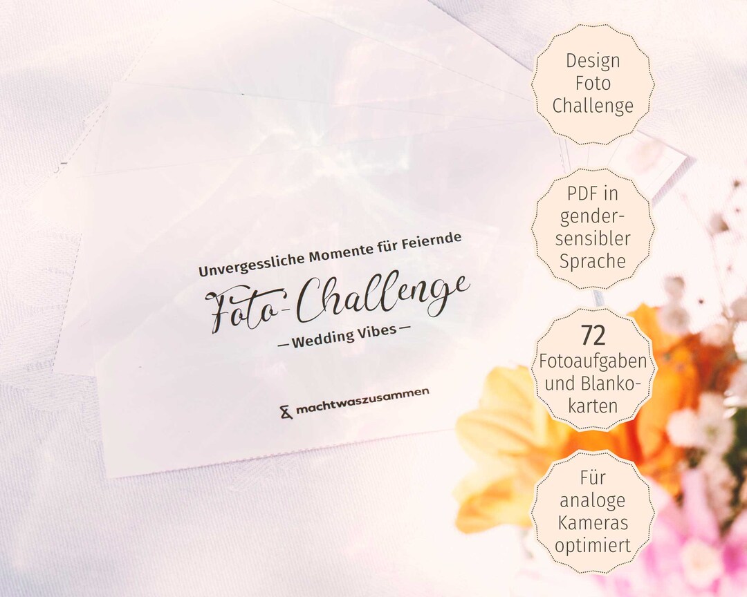 Polaroid/disposable Camera Challenge wedding Vibes: 72 8 Photo Tasks ...