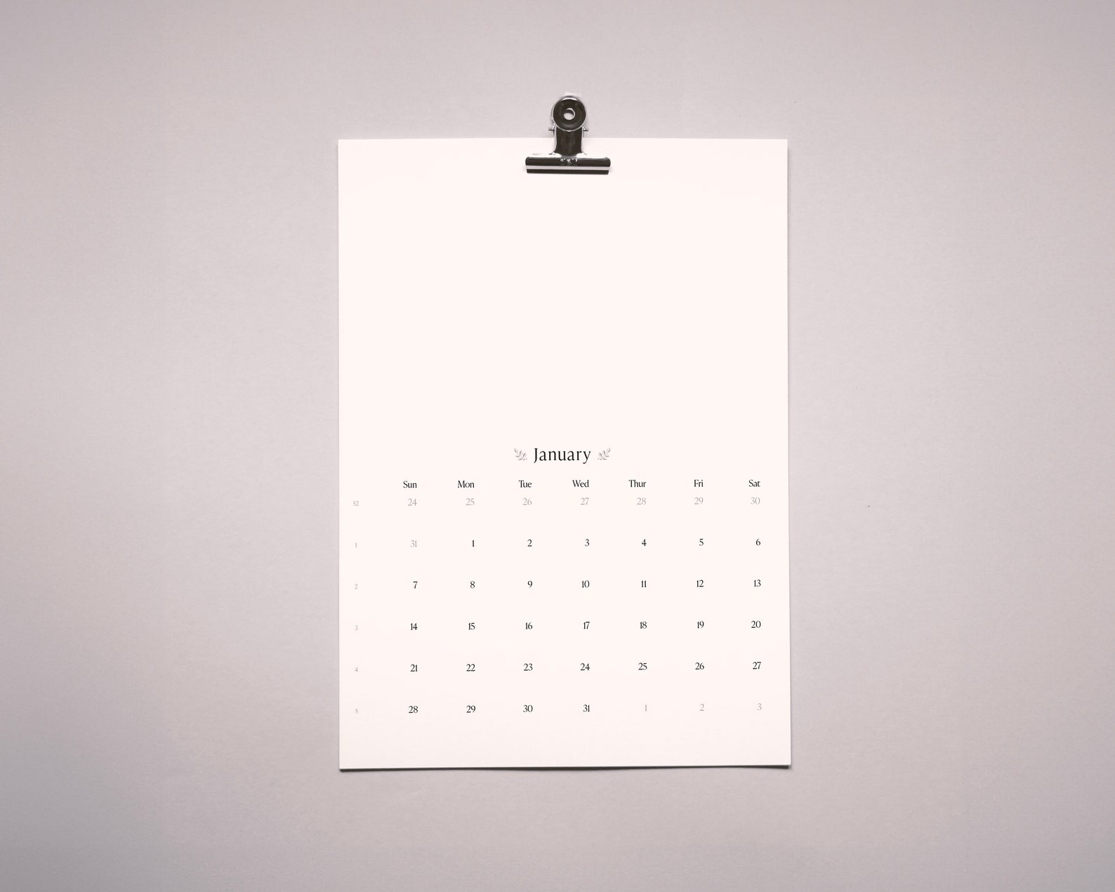 Printable Photo Calendar 2025 Template (monthly, Sunday Start) · A4 ...