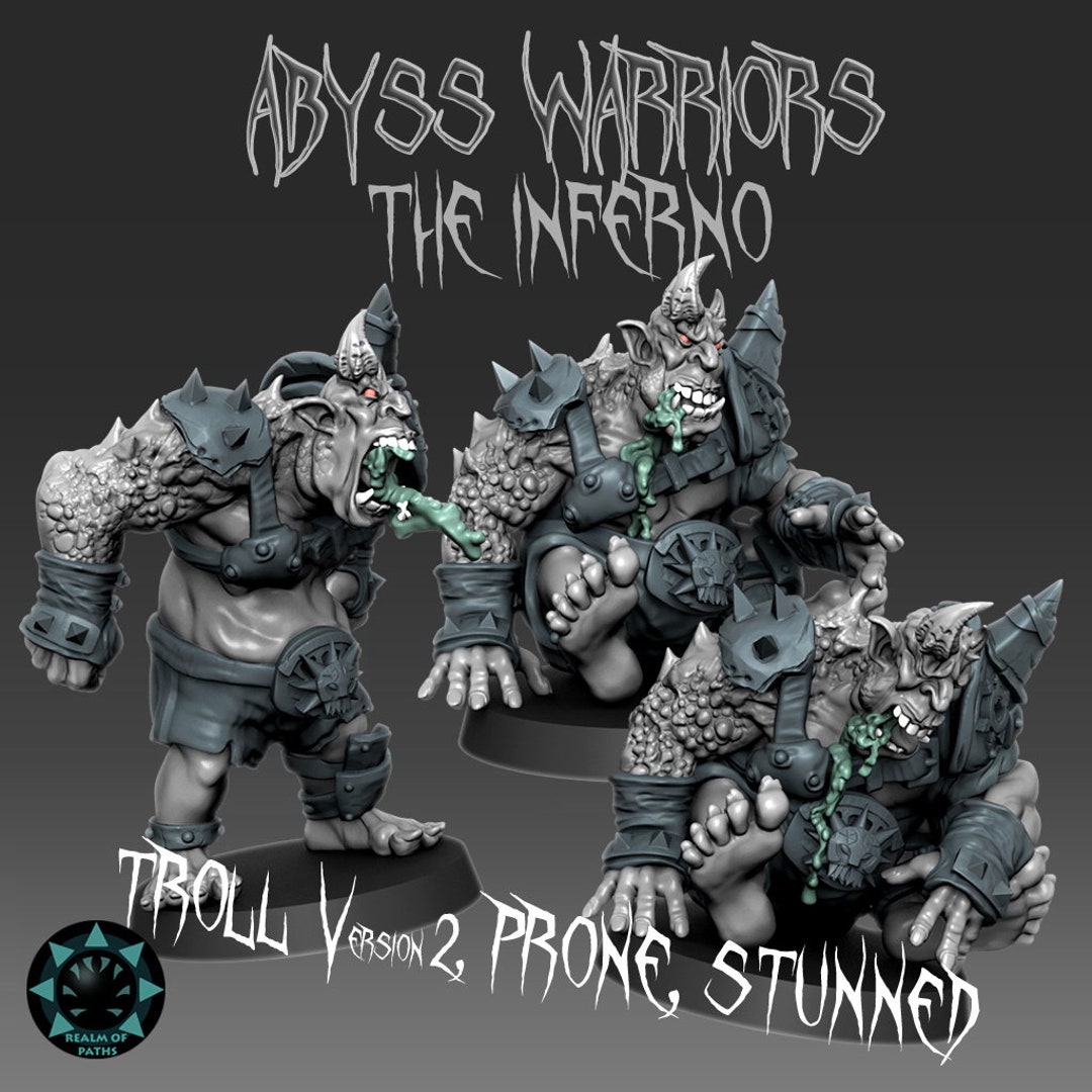 Trolls the Inferno Wargame Proxy Tabletop RPG Mini - Etsy