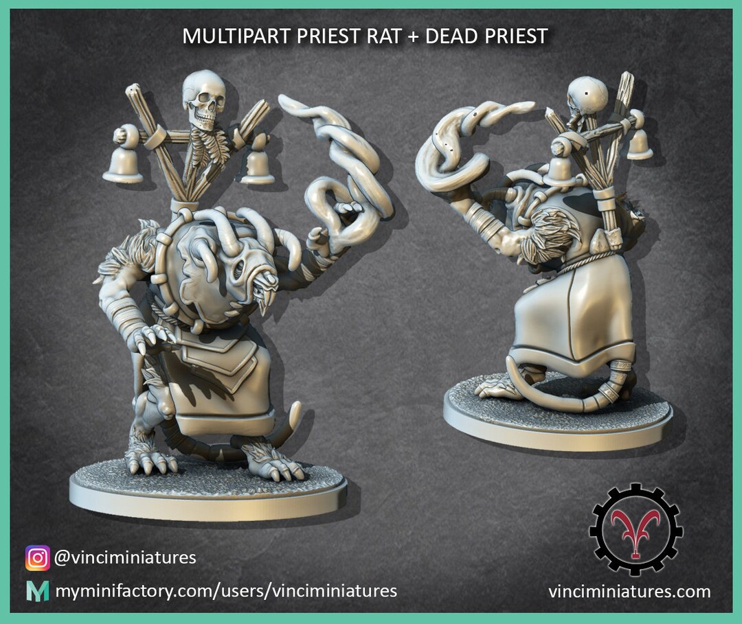 Priest-rat-men & Dead Priest Rat-man LOTR the Hobbit by - Etsy