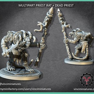 Priest-rat-men & Dead Priest Rat-man LOTR the Hobbit by - Etsy