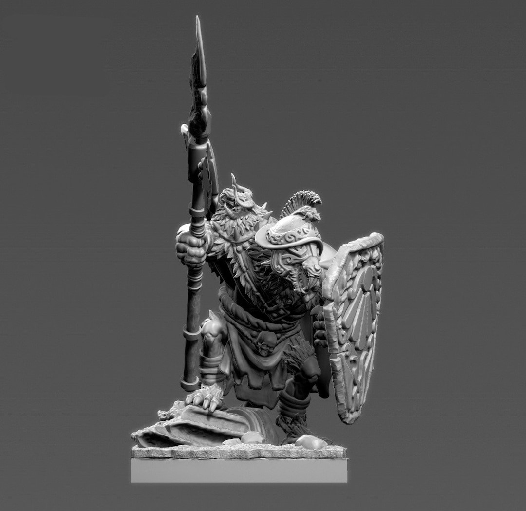 Rat-ogre With Halberd and Shield LOTR the Hobbit by - Etsy