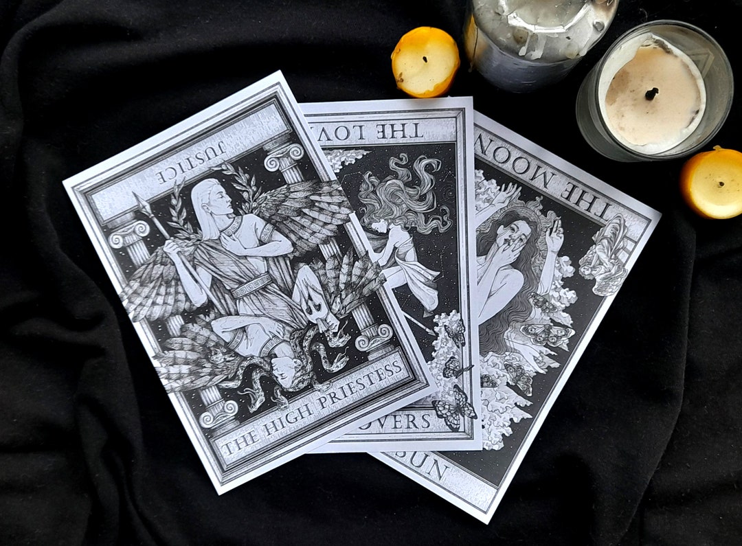 Greek Mythology Tarot Card Illustrations, Set of 4 - Etsy