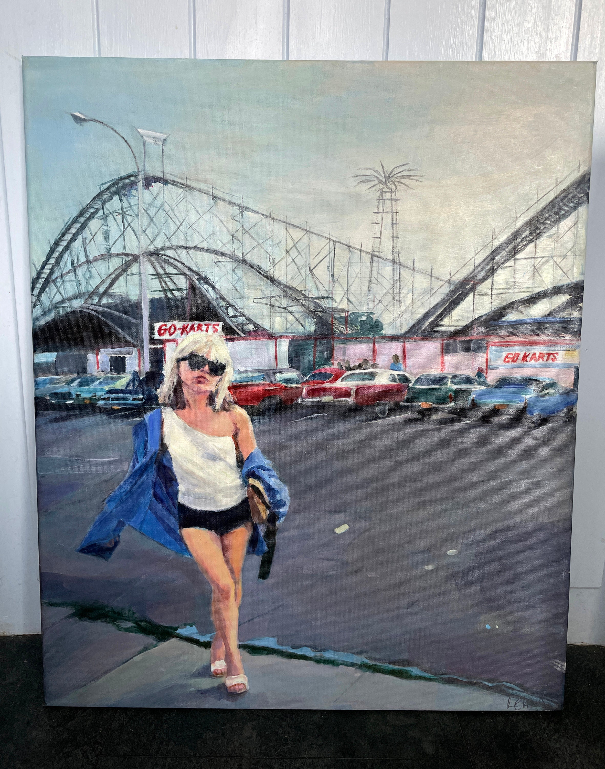 DEBBIE HARRY - Coney Island Original Painting Artwork, Blondie ...