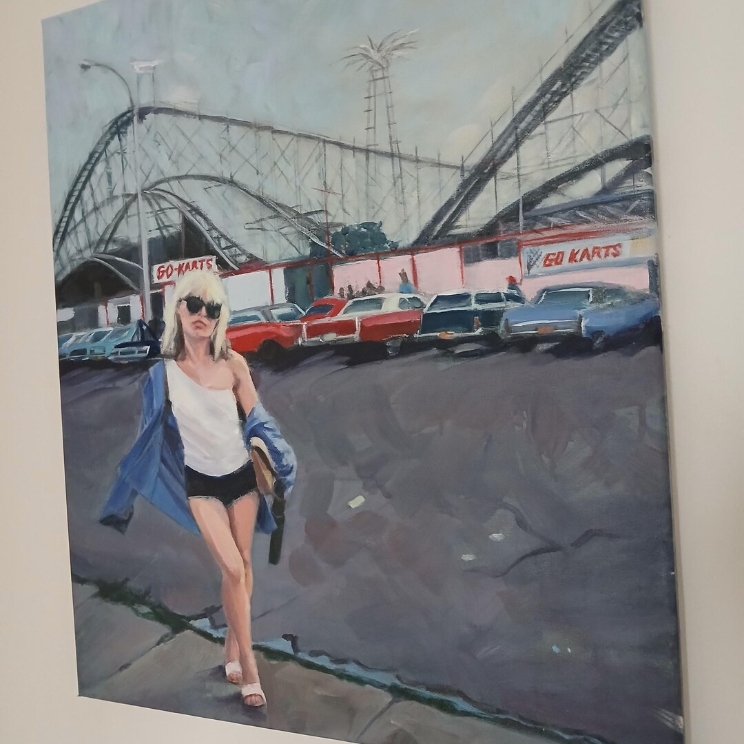 DEBBIE HARRY - Coney Island Original Painting Artwork, Blondie ...