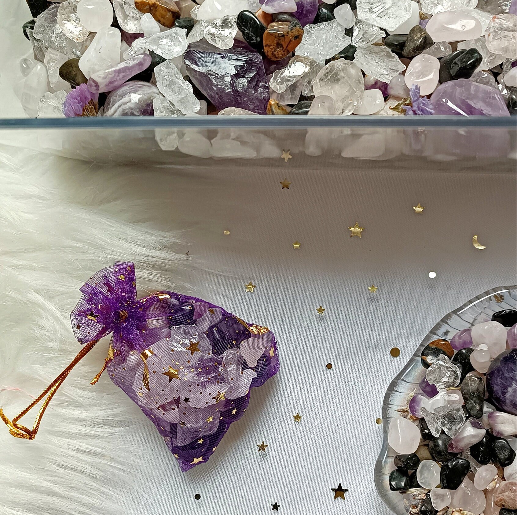 Crystals Confetti Surprise Box Box of Crystals Mix of - Etsy