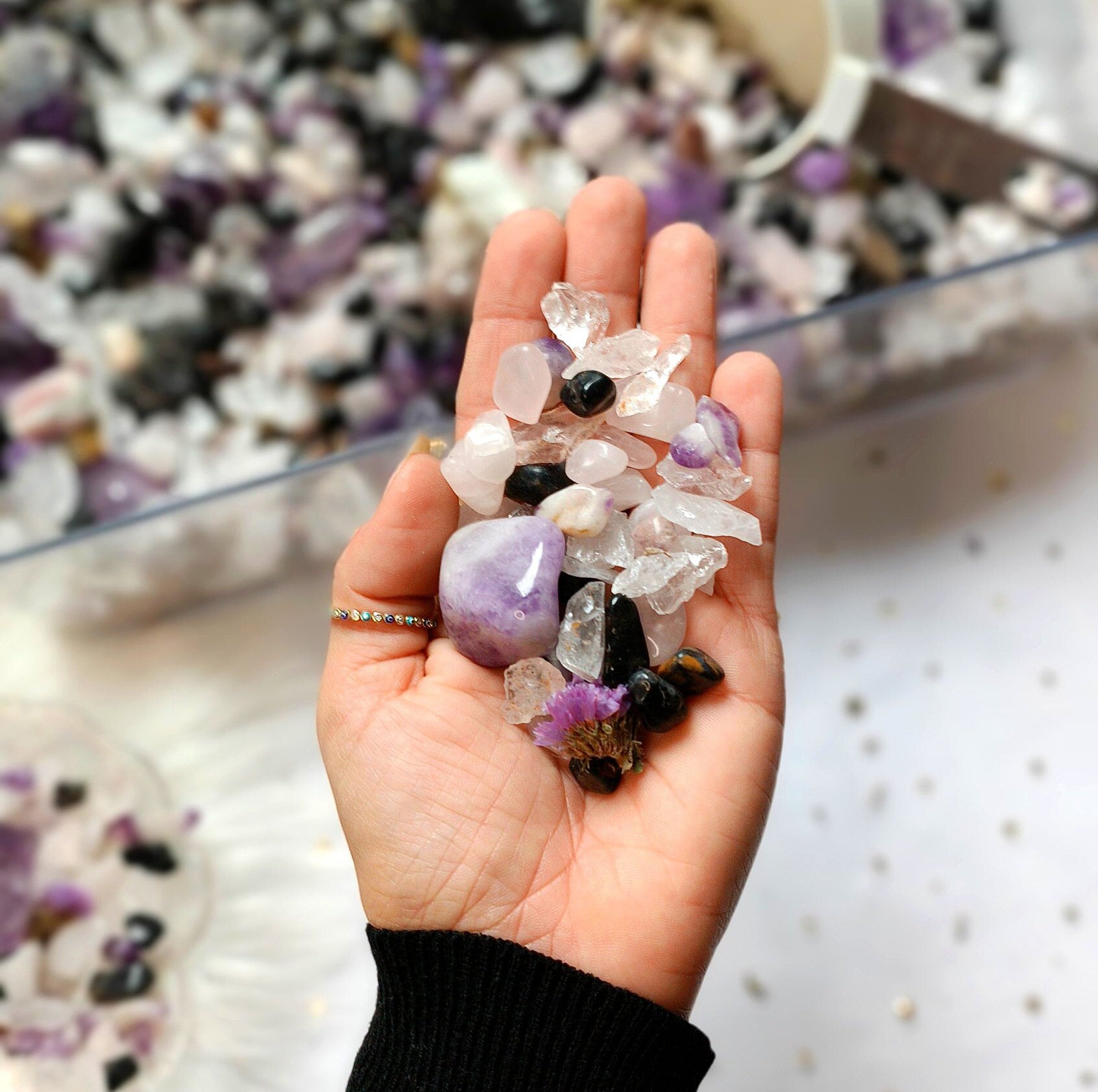 Crystals Confetti Surprise Box Box of Crystals Mix of - Etsy