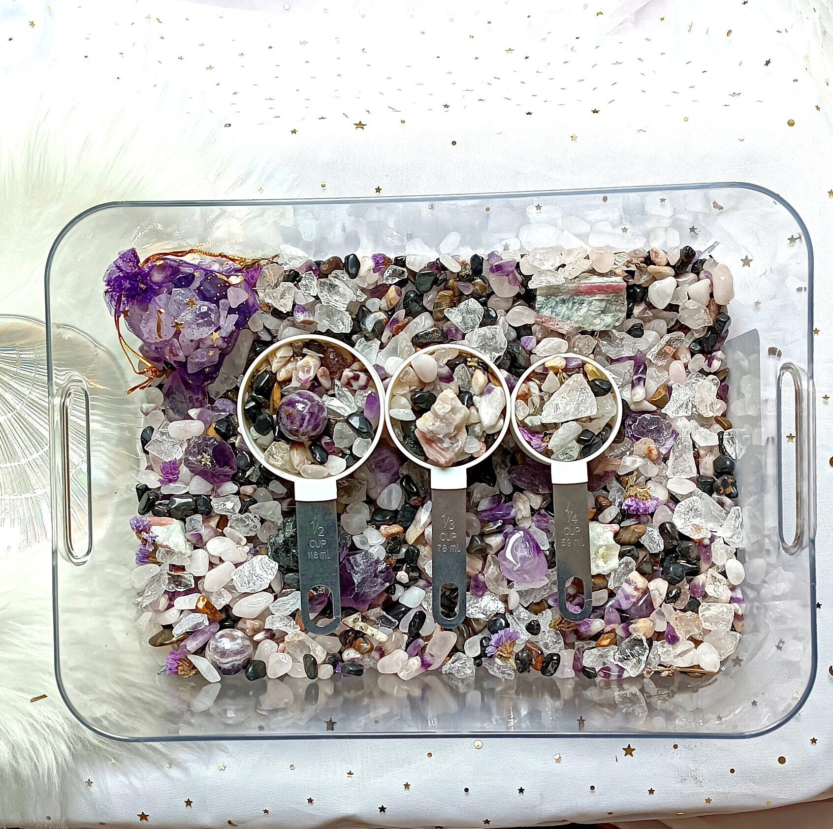 Crystals Confetti Surprise Box Box of Crystals Mix of - Etsy