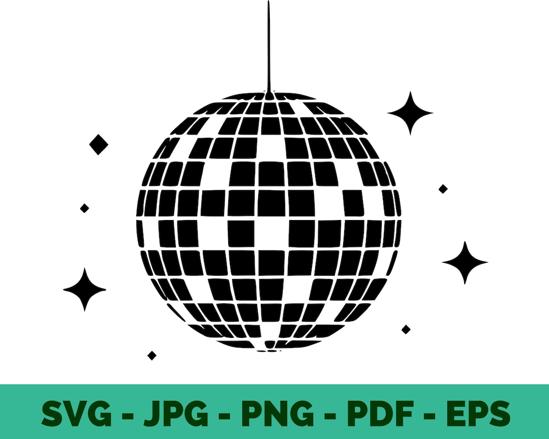 Disco Ball Svg / Disco Ball Planter / Mirror Ball / Disco Ball Clipart ...