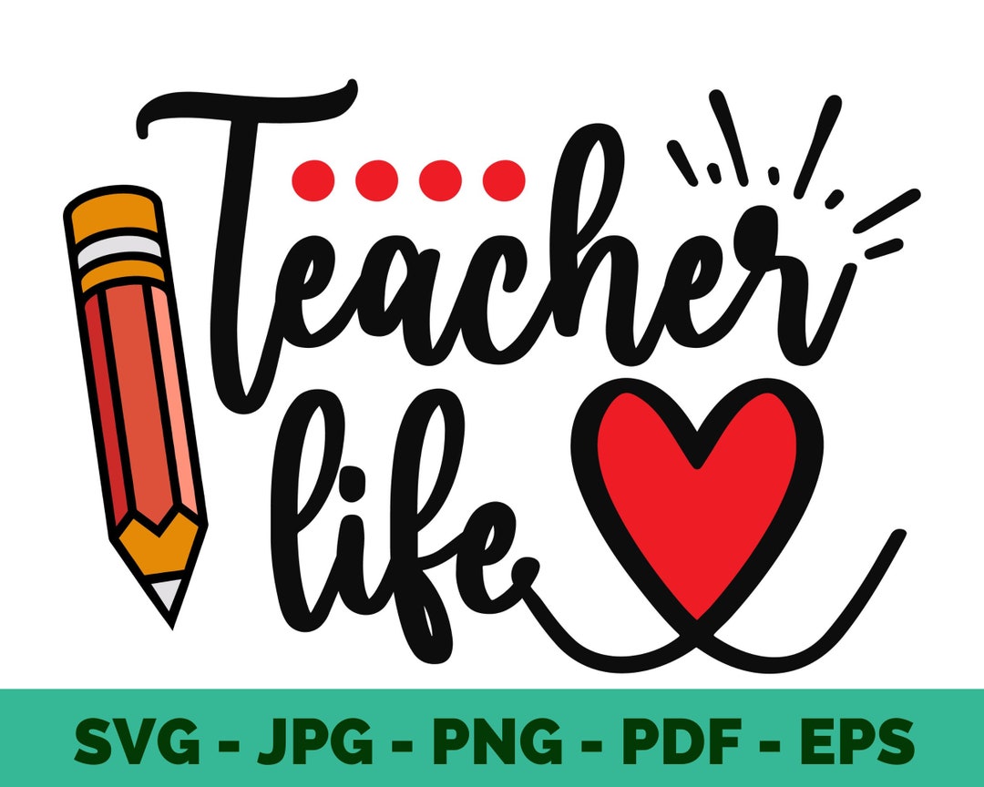 Teacher SVG | Teacher Appreciation Clipart | Gift for Teacher T-shirt ...