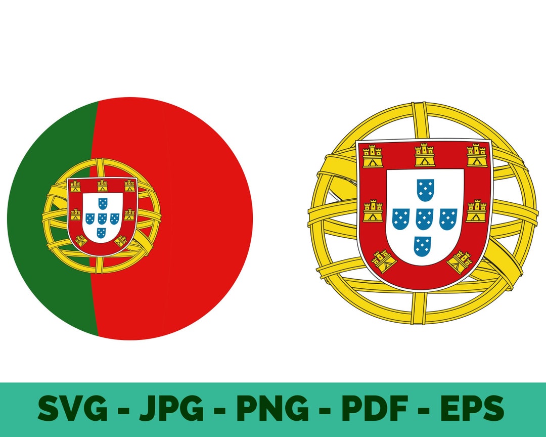 Portugal Crest Clipart / Portugal Flag / Portuguese / Portugal Coat of ...